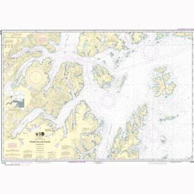 OCEANGRAFIX NOAA Nautical Chart 16705 Prince William Sound-western part ...