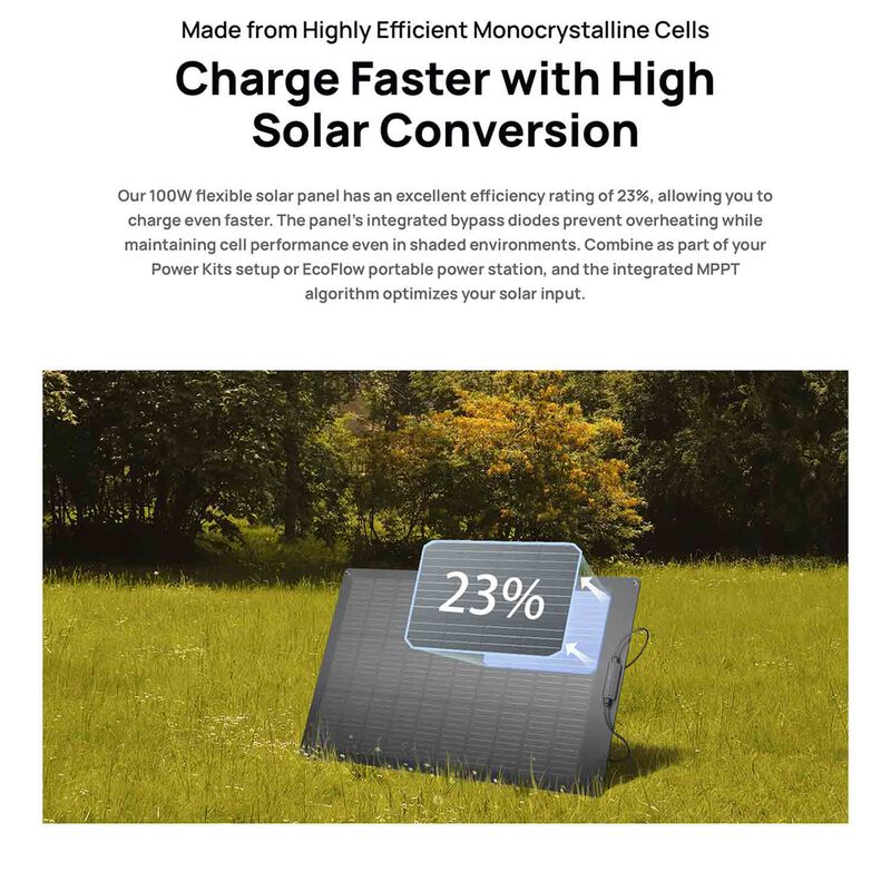 ECOFLOW 100W Flexible Solar Panel | West Marine