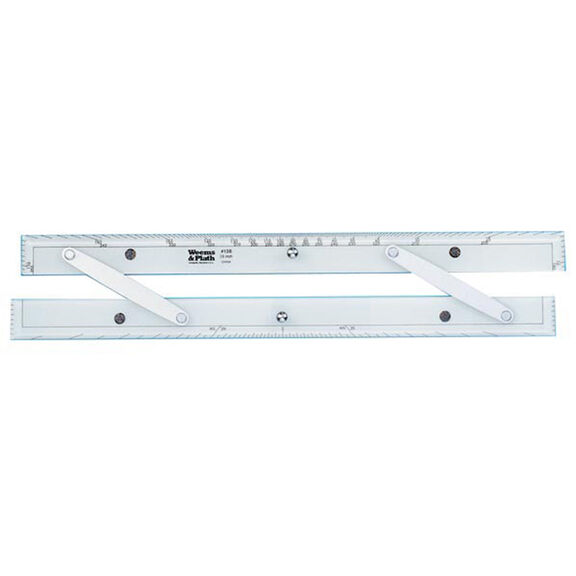 WEEMS & PLATH Aluminum Arm Parallel Ruler, 18"