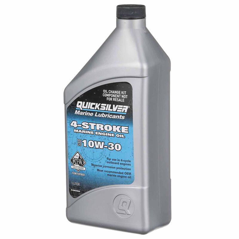 QUICKSILVER 10W-30 Oil Change Kit for 4-stroke 75hp, 90hp and 115hp ...