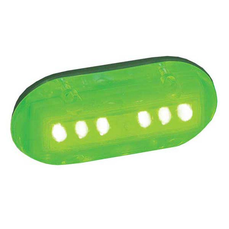 Underwater LED Puck Light, Green | West Marine