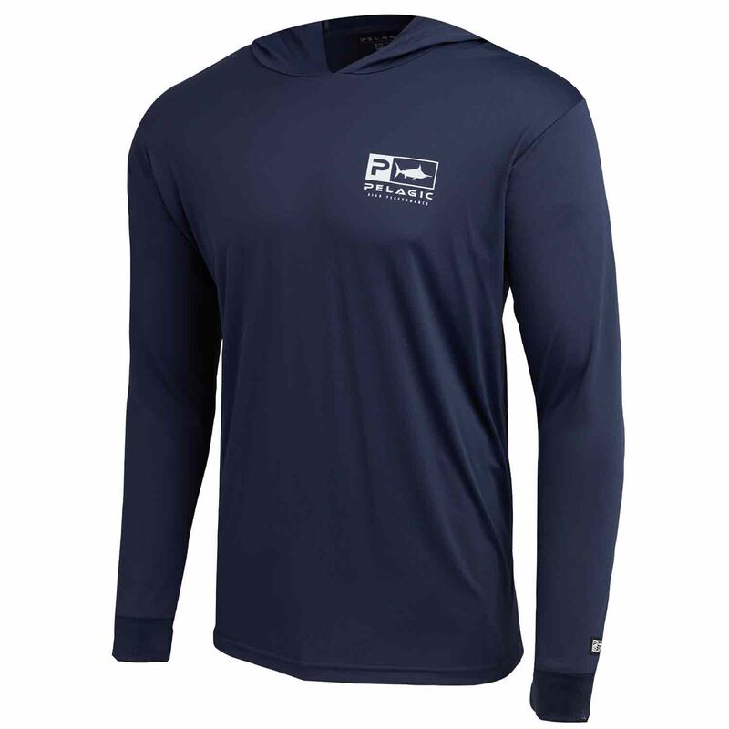 PELAGIC Men's Aquatek Goione Sailfish Hooded Shirt | West Marine