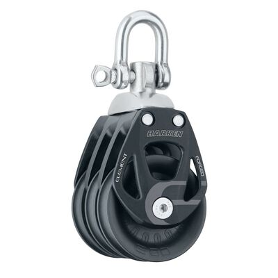 HARKEN 60 mm Element Fiddle with Becket, Cam Cleat and Swivel/Locking ...