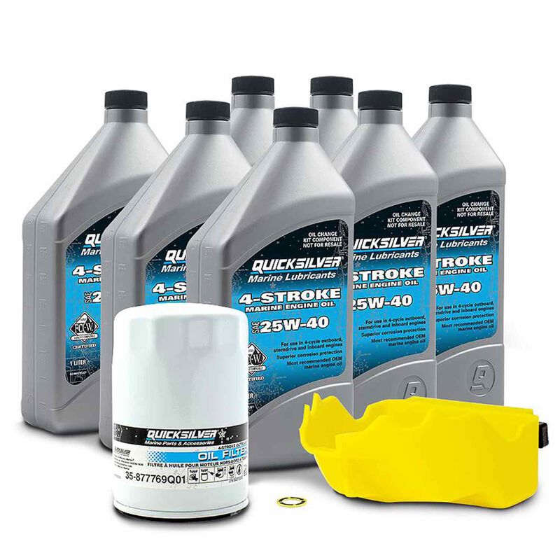Quicksilver 8M0107513 Marine Engine Oil Change Kit For, 04/30/2024