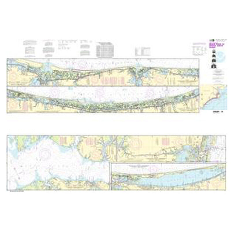 NOAA Nautical Chart 11541 Intracoastal Waterway Neuse River to Myrtle ...
