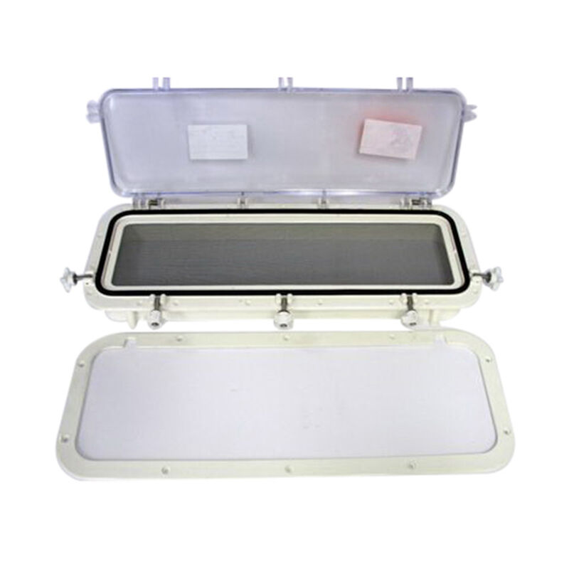 BOMAR Gray Series Rectangular Molded Portlight | West Marine