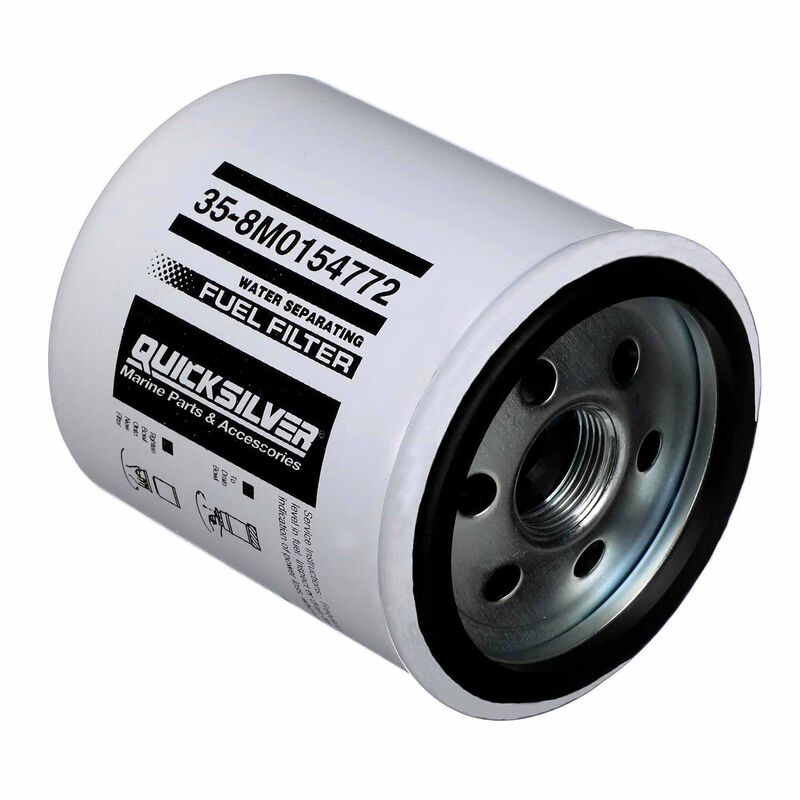 QUICKSILVER 8M0154772 Water Separating Fuel Filter for Select Johnson ...