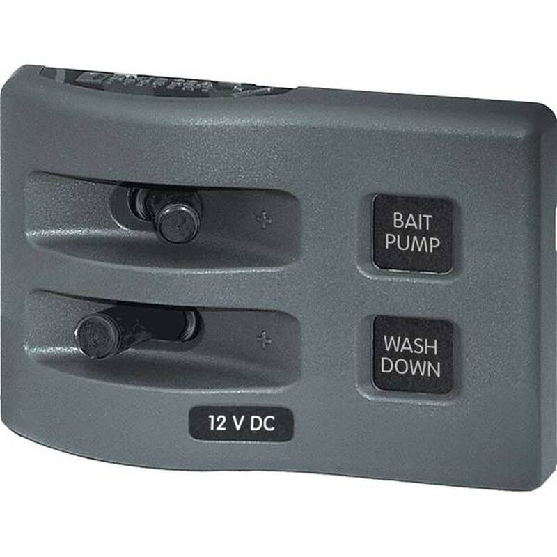 BLUE SEA SYSTEMS WeatherDeck® Waterproof Switch Panel, Two-Position ...