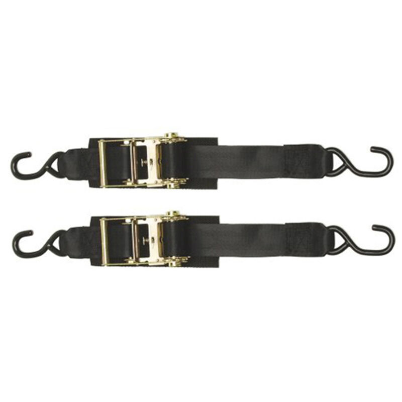 BOAT BUCKLE 2" x 4' Heavy Duty Boat Buckle Ratchet Transom Tiedowns, 2 ...