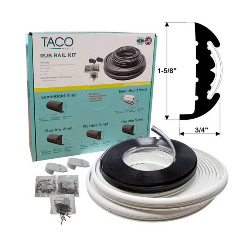 TACO MARINE Semi-Rigid Rub Rail Kit - 70' | West Marine