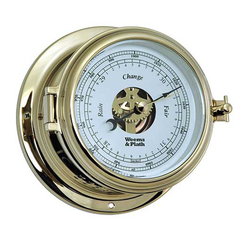 Endurance II 115 Open Dial Barometer, Brass | West Marine