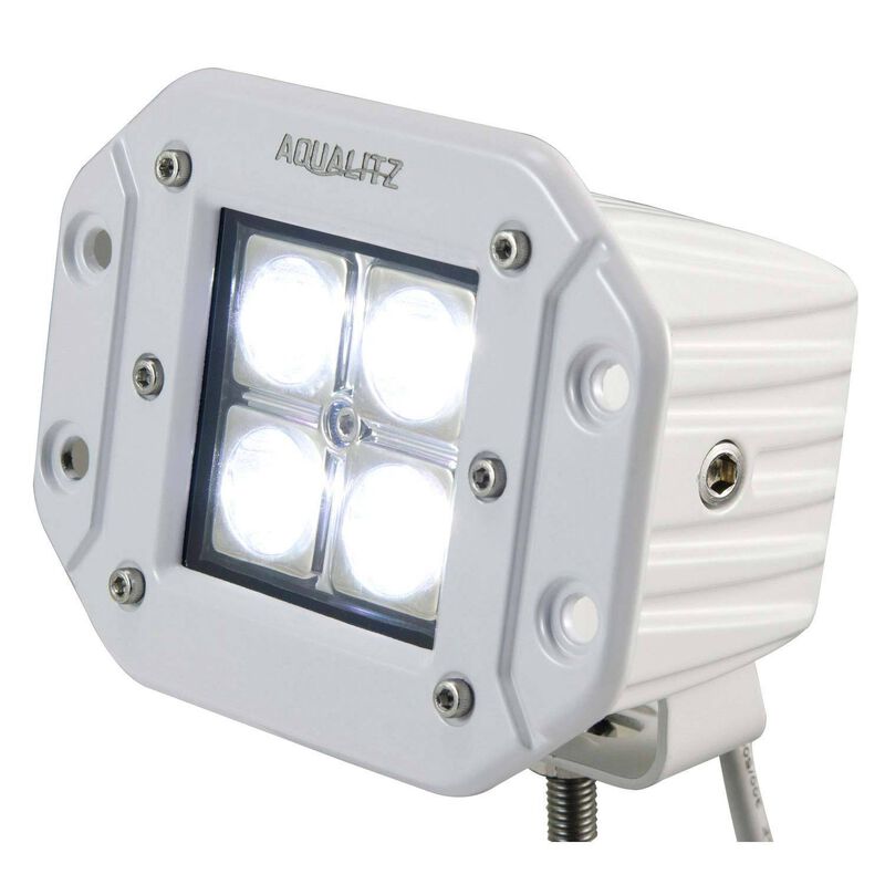 AQUALITZ QuadFire™ LED Pod Light, Flush Mount | West Marine