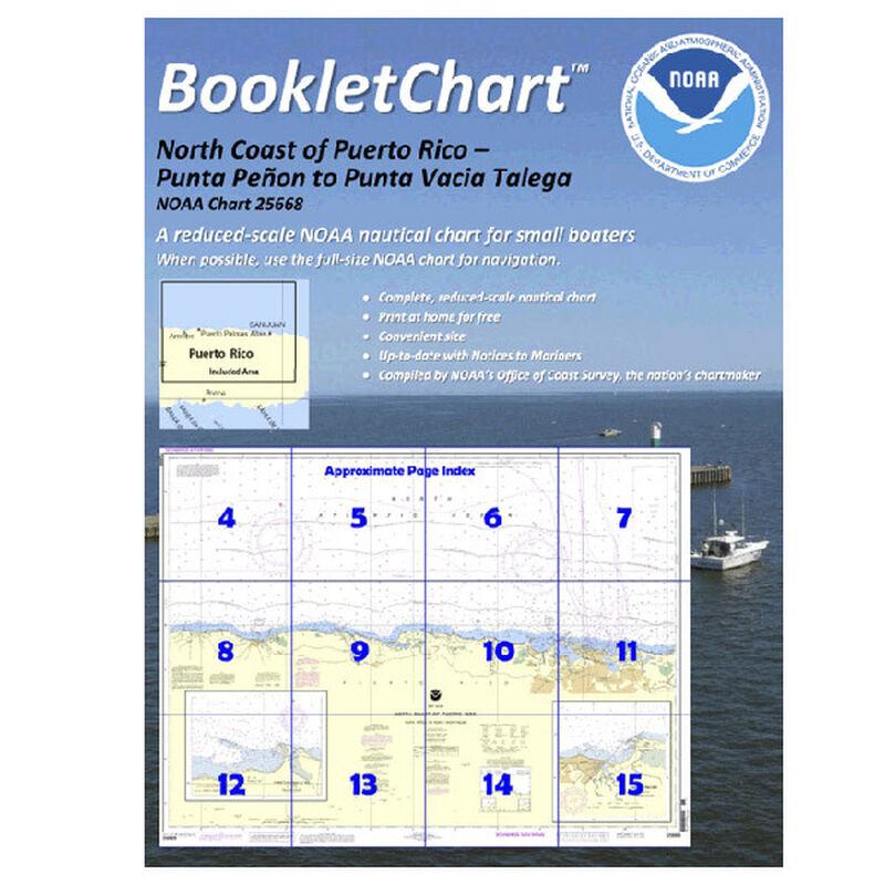 MAPTECH #25668 North Coast of Puerto Rico Punta Penon Punta Vacia ...