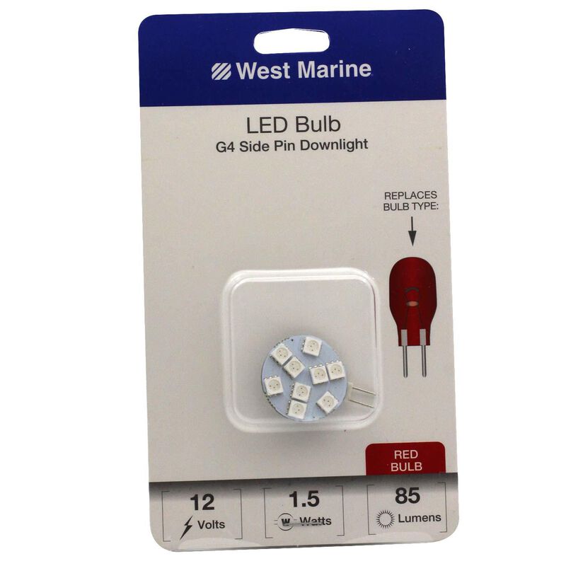 WEST MARINE G4 Side Pin Downlight LED Disk, Red | West Marine