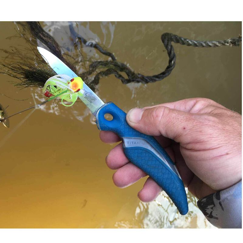 CUDA 3" Titanium Bonded Serrated Net Knife | West Marine