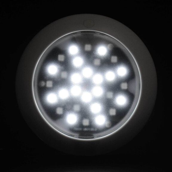 SEAVOLT 5 1/2" Waterproof LED Dome Light, Red/White