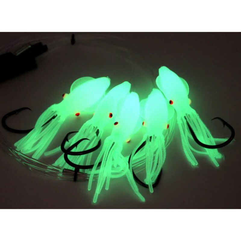 TORMENTER TACKLE Glow Squid Deep Drop Rig, 5-Hook | West Marine