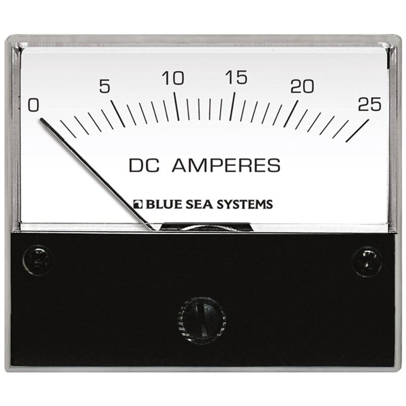 BLUE SEA SYSTEMS 0-25A DC Ammeter with Internal Shunt | West Marine