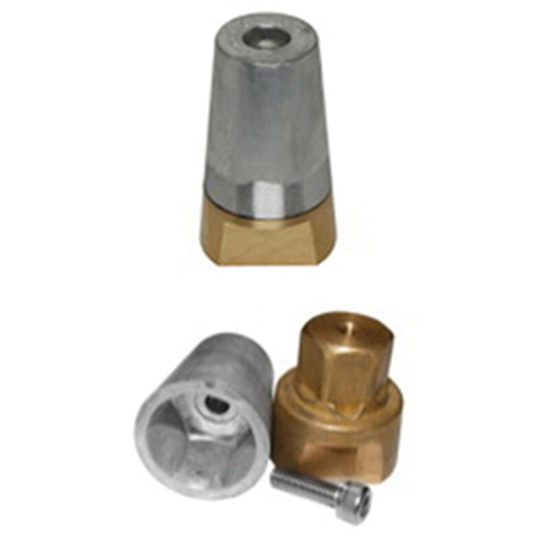 Radice™ Aluminum Prop Nut Anodes, 0.34" ID, 1.8" OD, 2.4" Height | West ...