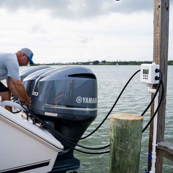 SEAMULE Flushmaster Automated Outboard Engine Flushing System, 4-Outlet ...