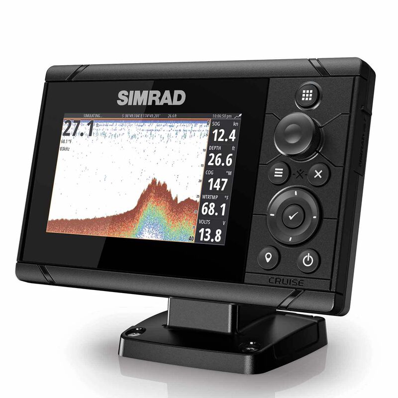 SIMRAD Cruise 5 Chartplotter/Fishfinder Combo with 83/200 Transducer ...