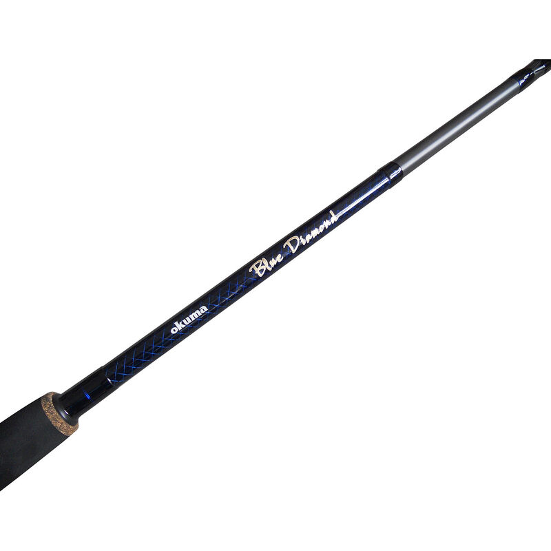 OKUMA 8'6" Blue Diamond "A" series Baitcasting Rod, Medium Light Power ...