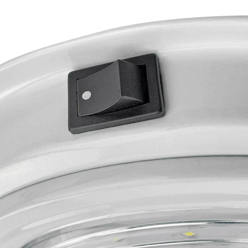 SEAVOLT 6 7/8" White Aluminum LED Dome Light, White | West Marine