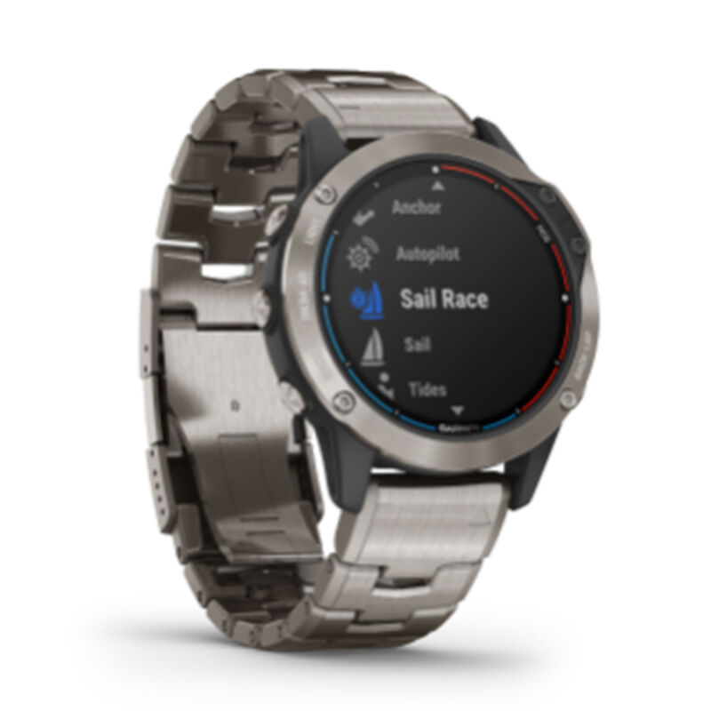 Quatix 6 Titanium Smart Watch, Sapphire Edition | West Marine