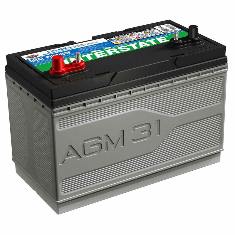 INTERSTATE BATTERIES Group 31M Dual Purpose AGM Battery, 100 Amp Hours | West Marine