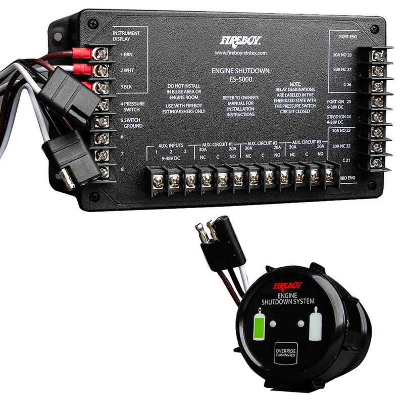 FIREBOY-XINTEX Engine Shut Down System, 3-Circuit | West Marine