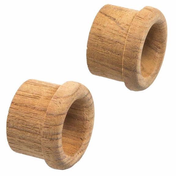 WHITECAP Teak Finger Pull, 5/8" Barrel Length