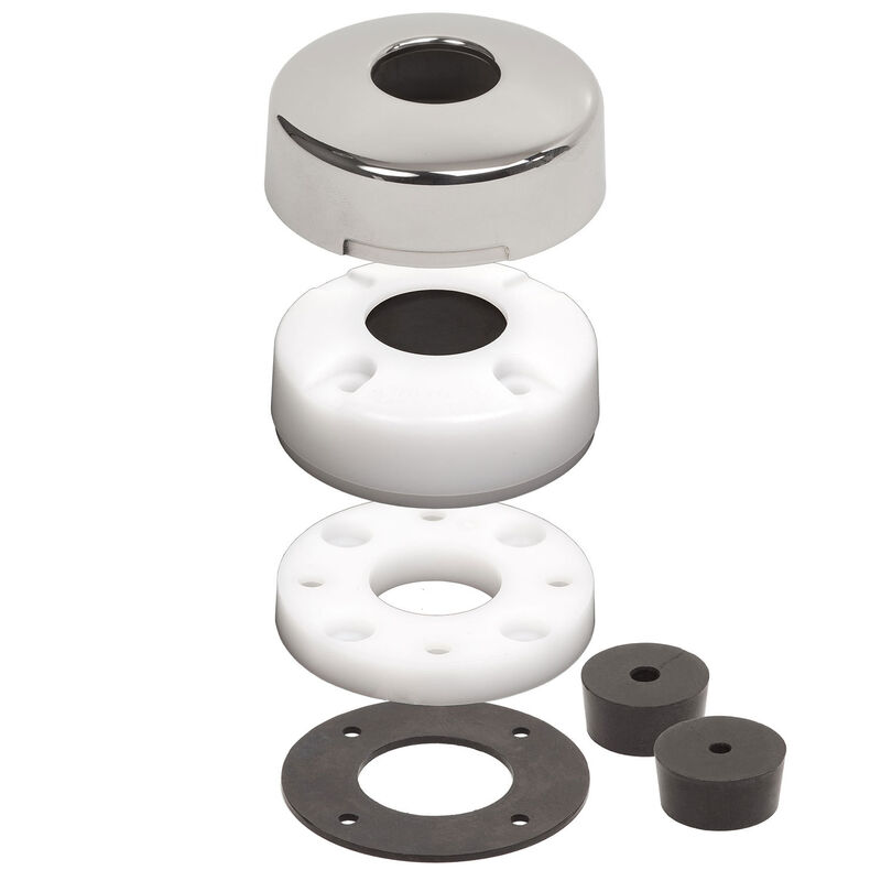 BLUE SEA SYSTEMS Cable Clam, Stainless Steel Dress Cap, 0.83" | West Marine