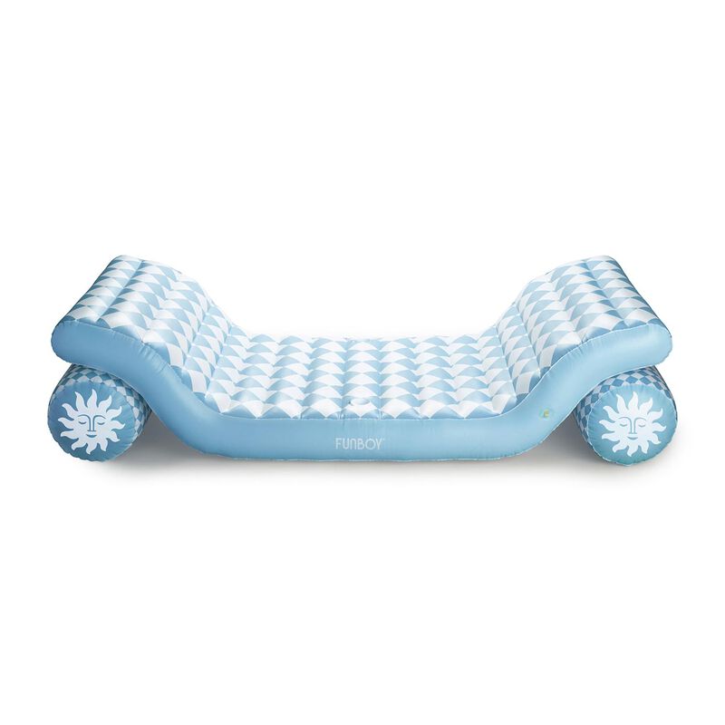 FUNBOY 8' Checkered Two Way Chaise Inflatable Water Float | West Marine