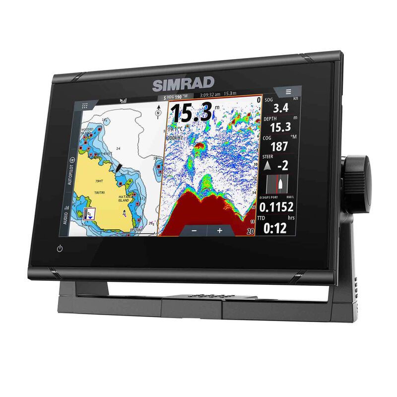 SIMRAD GO7 XSR Fishfinder/Chartplotter Combo with Active Imaging 3-in-1 ...