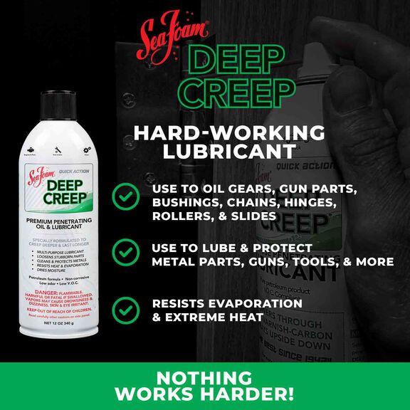 SEAFOAM Sea Foam Deep Creep Penetrating Lubricant, 12 oz.