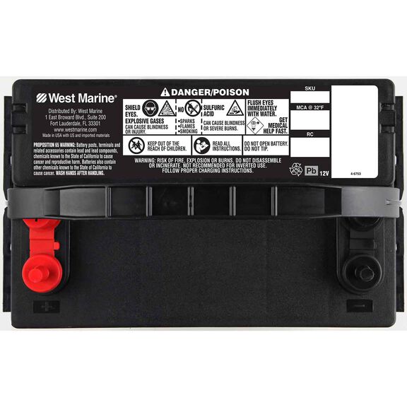 Group 24 Marine Battery 800 CCA 1000 MCA