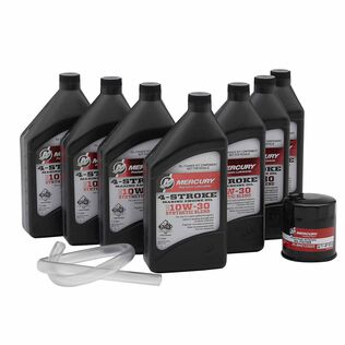 Mercury 10W-30 V6/V8 Outboard Oil Kit 8M0187621