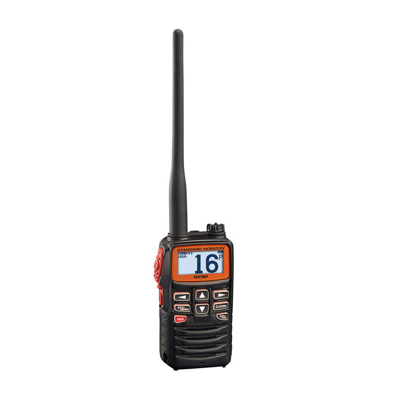 STANDARD HORIZON HX40 Ultra Compact 6W Handheld VHF Radio | West Marine