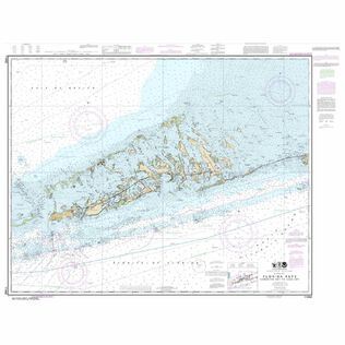 MAPTECH #11442 Florida Keys Sombrero Key to Sand Key