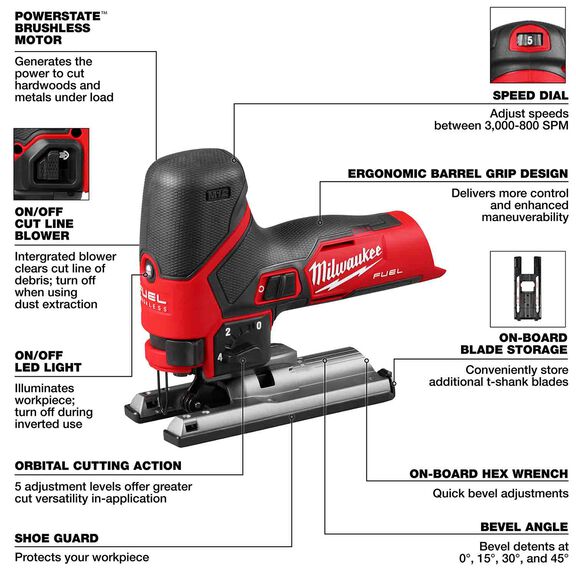 MILWAUKEE M12 FUEL™ Jig Saw