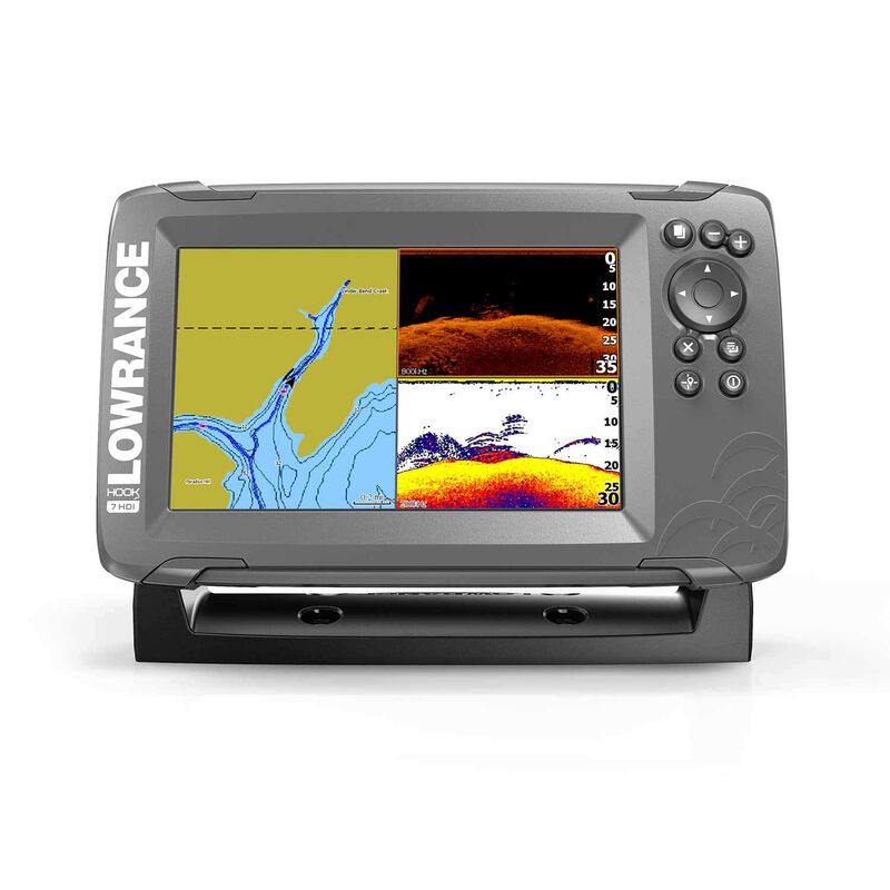 LOWRANCE HOOK² 7 Fishfinder/Chartplotter Combo with SplitShot ...