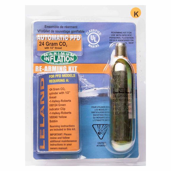 Leland Inflatable Life Jacket Rearming Kit | Automatic 24G