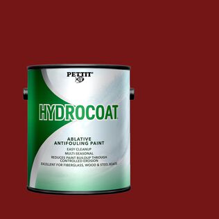PETTIT PAINT Hydrocoat Antifouling Paint, Red, Gallon