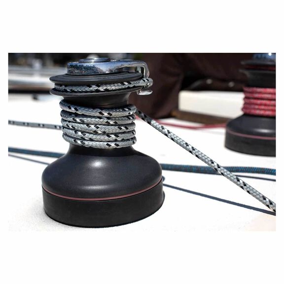 NEW ENGLAND ROPES 5/16" Dia. Viper Line, Black Fleck, Sold by the Foot