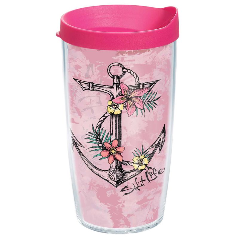 16 oz. Salt Life Tropical Anchor Wrap Tumbler with Lid | West Marine