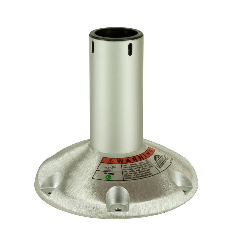 8" Fixed Height 2-7/8" Locking Second Generation Pedestal, Satin Finish ...