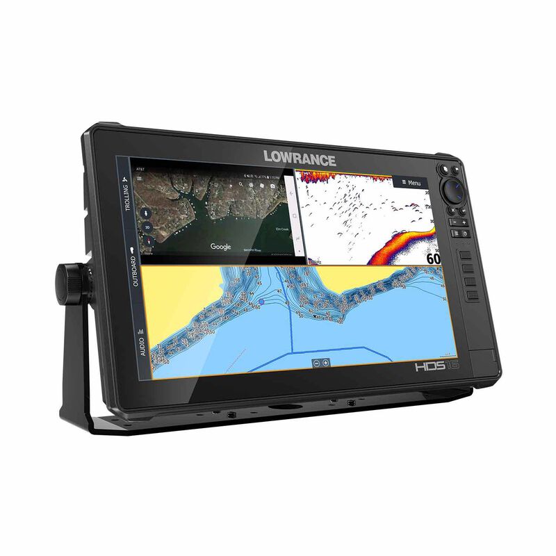 LOWRANCE HDS LIVE 16 Fishfinder/Chartplotter Combo with Active Imaging 3-in-1 Transducer and US ...