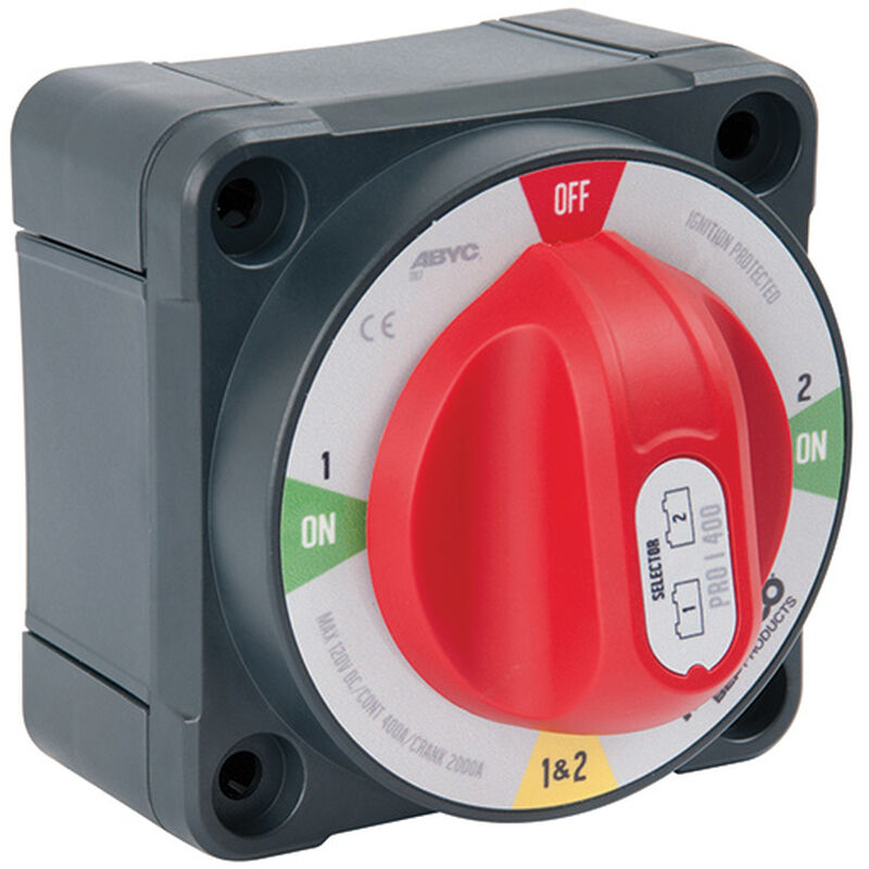 MARINCO Pro Installer Selector Battery Switch with Alternator Field ...