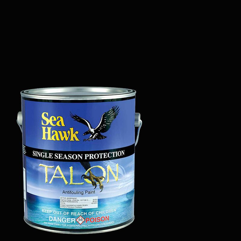 SEA HAWK Talon Single Season Hybrid Ablative Antifouling Paint, Black ...
