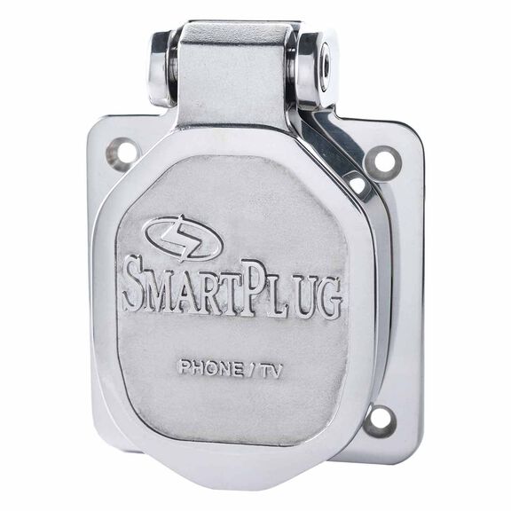 SMARTPLUG Single Ethernet Cable Connector, Stainless Steel